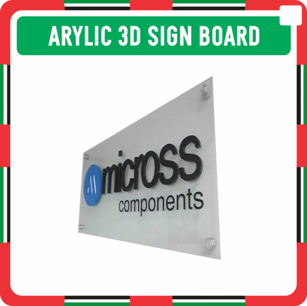 Acrylic 3D Sign Board Makers in Dubai UAE | Acrylic 3D Signs Near Me